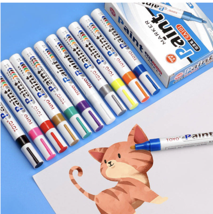 MOTORCYCLE ORIGINAL TOYO PERMANENT PAINT MARKER PEN WATERPROOF for ...