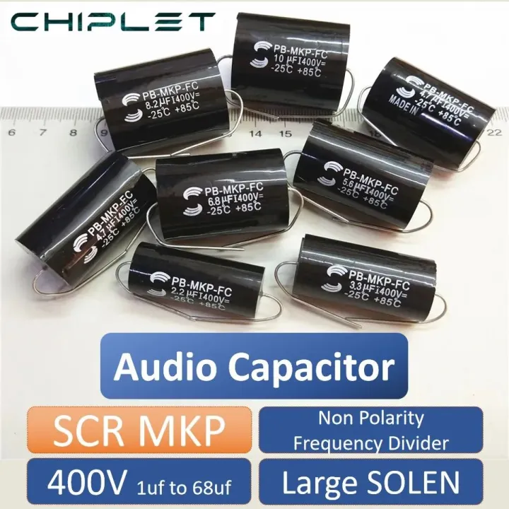 2Pcs 400V Horizontal Speaker Audio Capacitor SCR MKP Large SOLEN ...