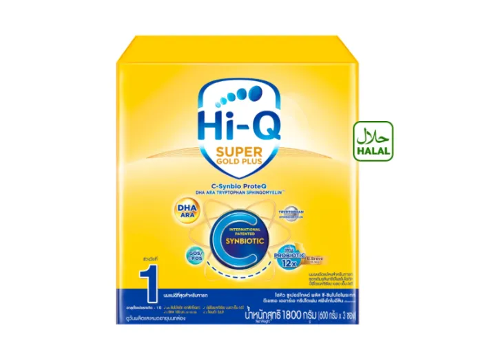 HI-Q Super Gold Plus C-Synbio ProteQ Infant Formula Stage 1 1800 g. | Lazada.co.th