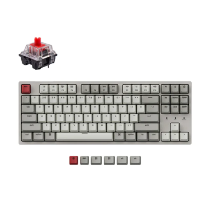 Keychron C1 87 TKL Wired Mechanical Keyboard [3 Color Switches ...