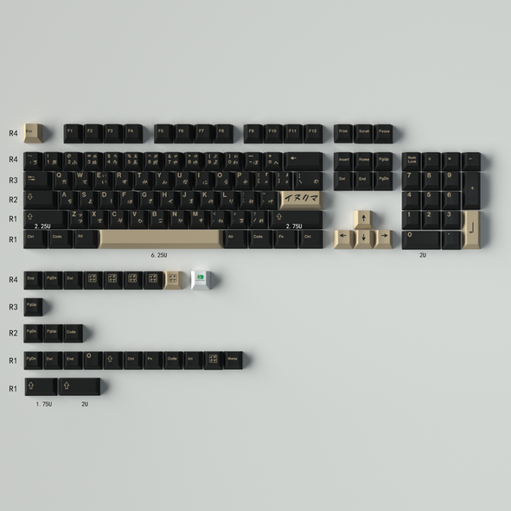 【Keycap Only】GMK Inukuma Keycap 130 Keys Cherry Profile PBT Five-sided ...