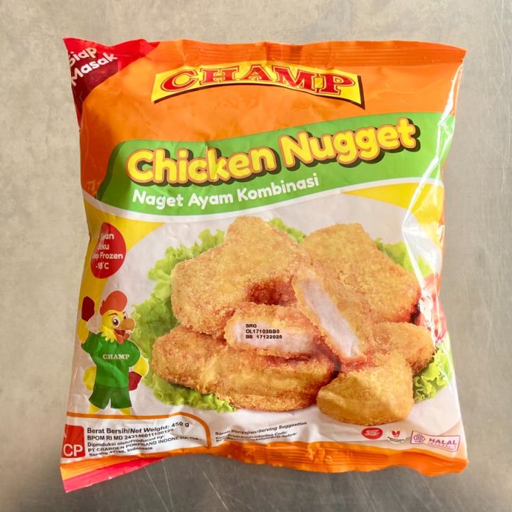 Champ Nugget Ayam 225gr - 450gr / Nugget Ayam / Chicken Nugget | Lazada ...