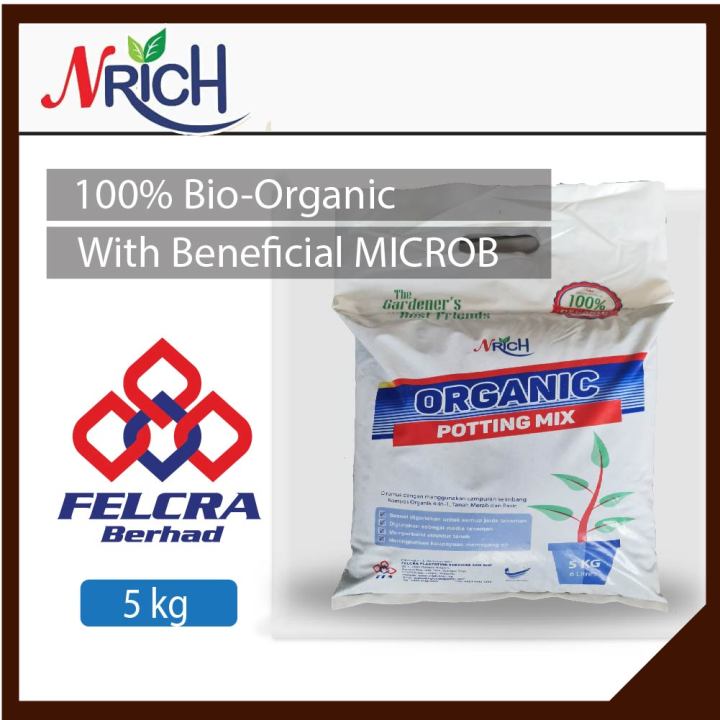 Potting Mix / Germination media / Bio Organik _ NRICH by Felcra (5kg ...