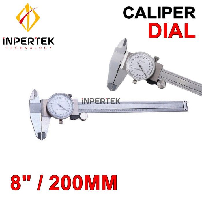 Vernier Caliper Dial 200 mm Sigmat 8" Jangka Sorong 0-200mm / 8 Inch ...
