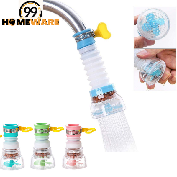 Flexible Bend Water saving Hose Tap Aerator Faucet Nozzle Filter Pipe ...