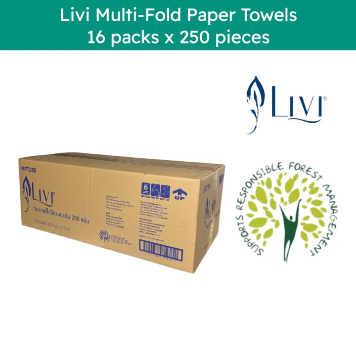Livi M-Fold Paper Towels/Hand Towels/Kitchen Towels | Soft & Absorbent ...