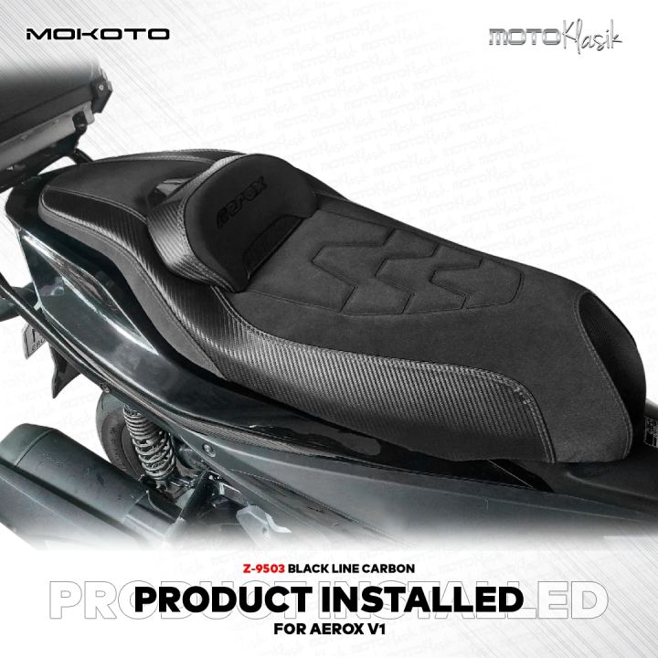 AEROX V1 CAMEL BACK SEAT WITH EMBROIDED LOGO COMFORT SEAT ASSY FOR ...