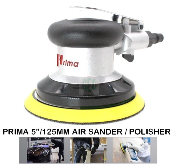 PRIMA 5" / 125MM AIR PALM ORBITAL SANDER PNEUMATIC AIR POLISHER | Lazada