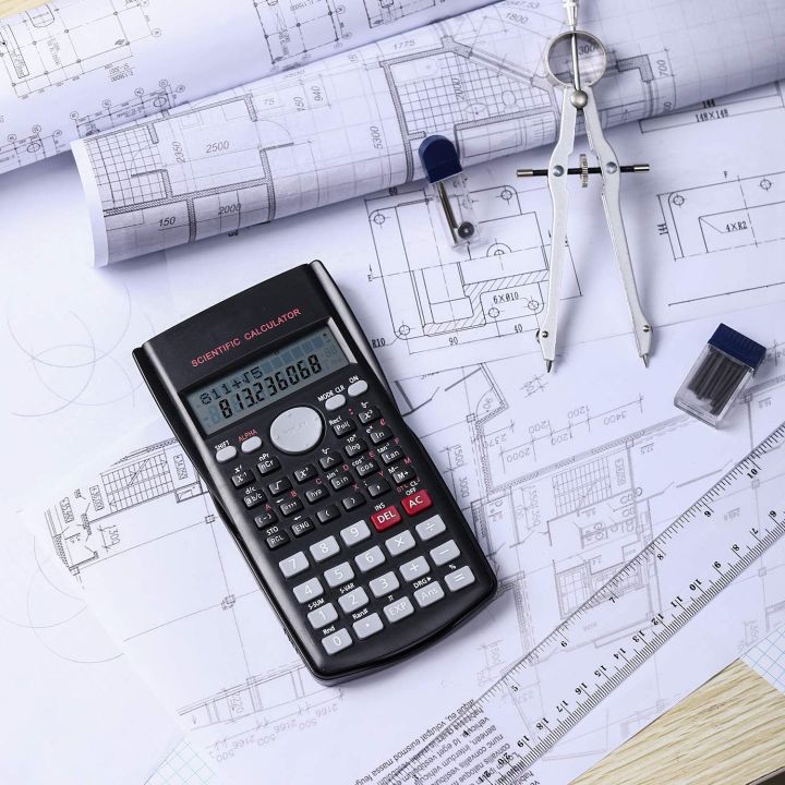 Scientific Calculator, 2-Line Function Calculator with LCD Display ...