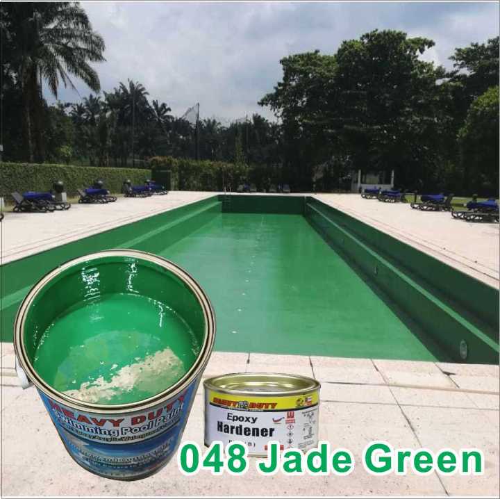 048 jade green ( 1L ) SWIMMING POOL PAINT 2 PART EPOXY ACRYLIC ...