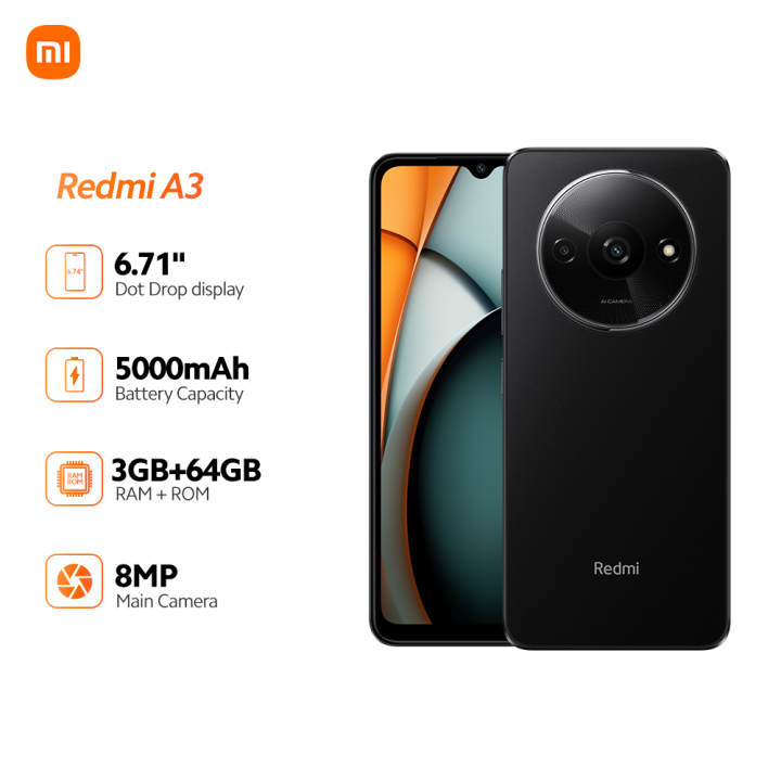 Redmi A3 MediaTek Helio G36 processor 6.71" Dot Drop display | Lazada PH