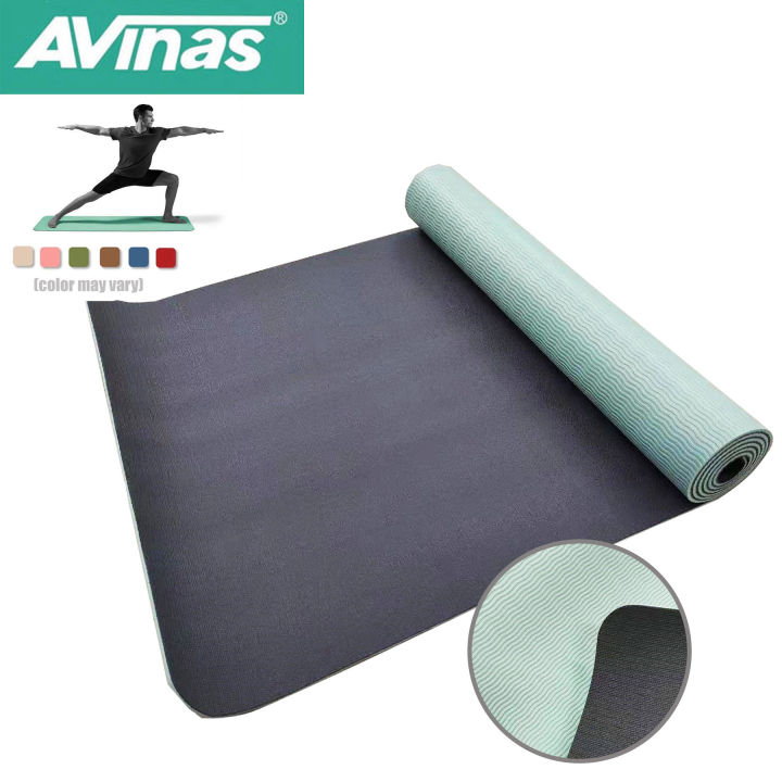 #7 High Quality Two-color Wavy Pattern 5MM Foldable Yoga Mat Fitness ...