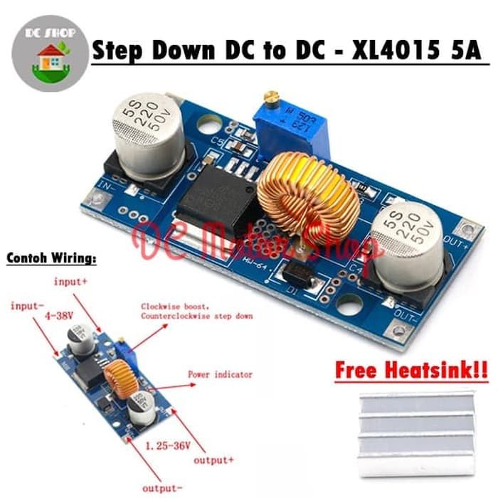 Modul XL4015 DC-DC Step Down 4-38V to 1.25-36V 5A 75W XL-4015 Module ...