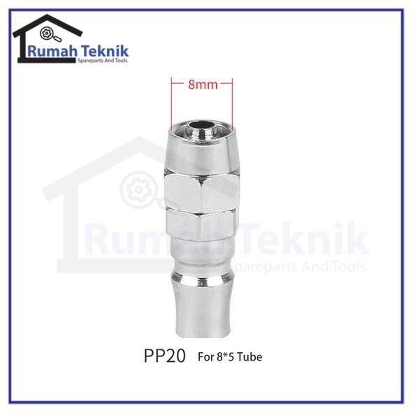 Quick Coupler 20 PP Kompresor Angin dan Peralatan Pneumatic | Lazada ...