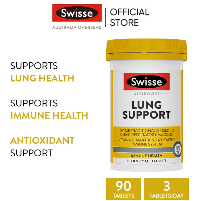 Swisse Ultiboost Lung Health Support 90 Tablets (EXP:09 2026) | Lazada PH
