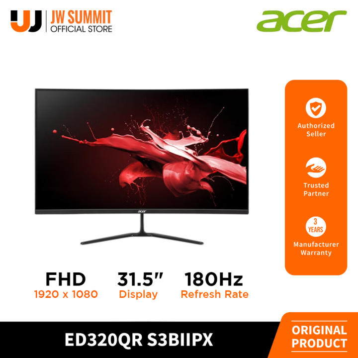 Acer Nitro ED320QR S3BIIPX 31.5" FHD 180Hz 1ms VA Panel AMD FreeSync ...