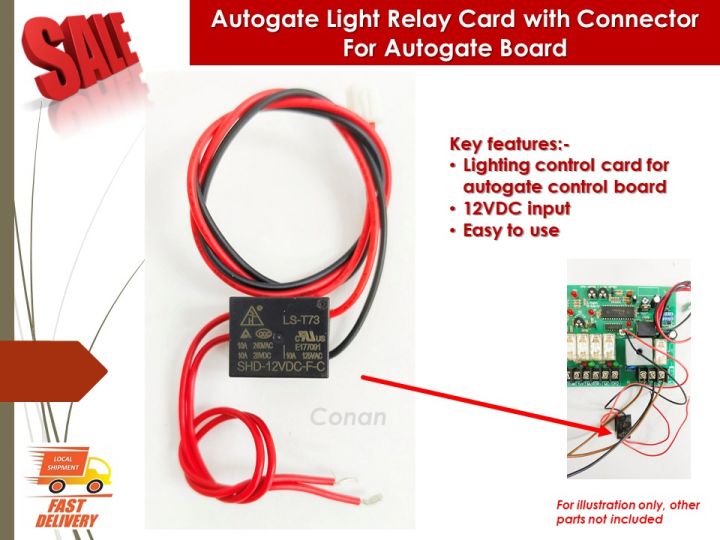 Autogate Light Relay Card with Connector For Autogate Board | Lazada