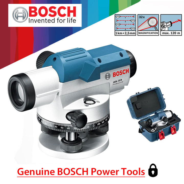 Bosch GOL 32 D Professional Automatic Optical Level ( 120m ) ( GOL32D ...