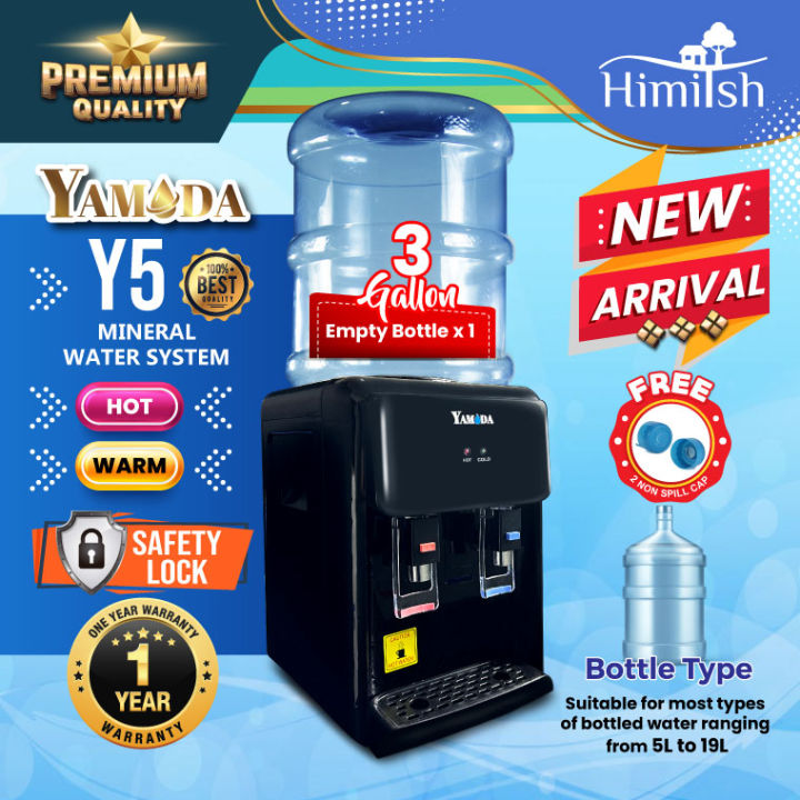 Yamda Bottle Type Water Dispenser Hot & Normal (with Hot Safety Lock ...