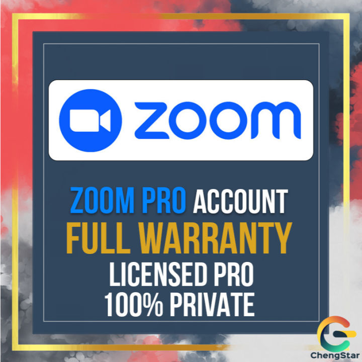 Zoom Pro Account | Premium Meeting Account | Full Warranty | Lazada