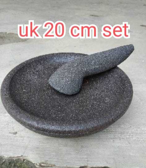 COBEK/COET/ULEKAN/BATUASLI 20 CM SUPER. batu kali | Lazada Indonesia