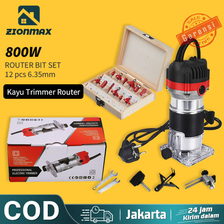 【Dikirim Dari Jakarta.COD】Mesin Trimer Kayu Trimmer Profil Router Mesin ...