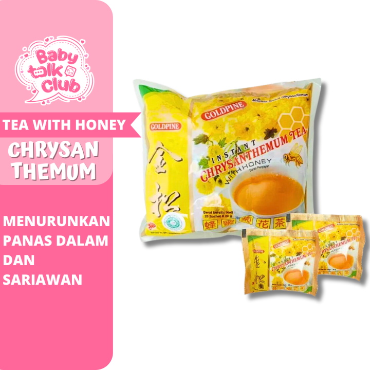 (Kemasan Pack Isi 20 Sachet) Chrysanthemum Tea Goldpine With Honey ...