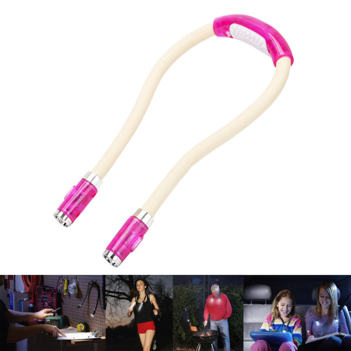 LED Flexible Handsfree Hug Neck Reading Book Light Lamp | Lazada PH