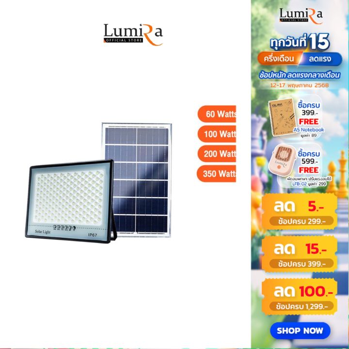 Lumira Solar Light 4X LED Ultra Bright รุ่น LSC-028 4X Ultra Bright ไฟ ...