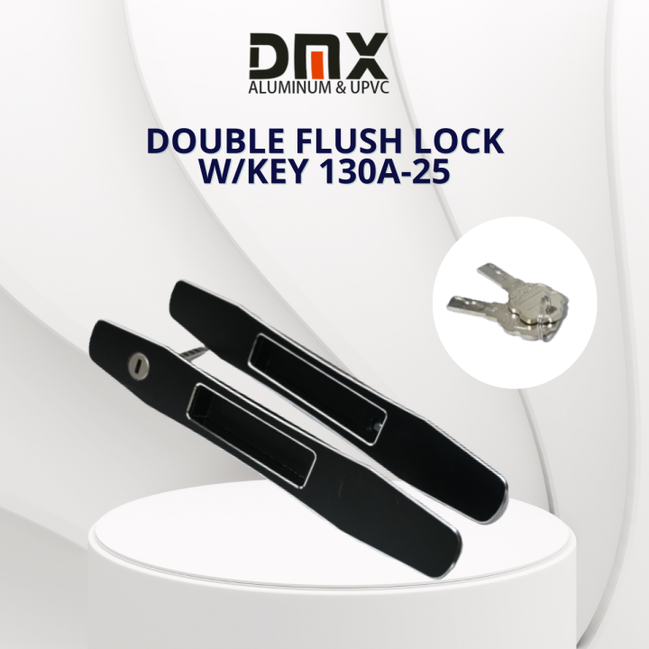 DMX DOUBLE FLUSH LOCK WITH KEY 130A-25 | Lazada PH