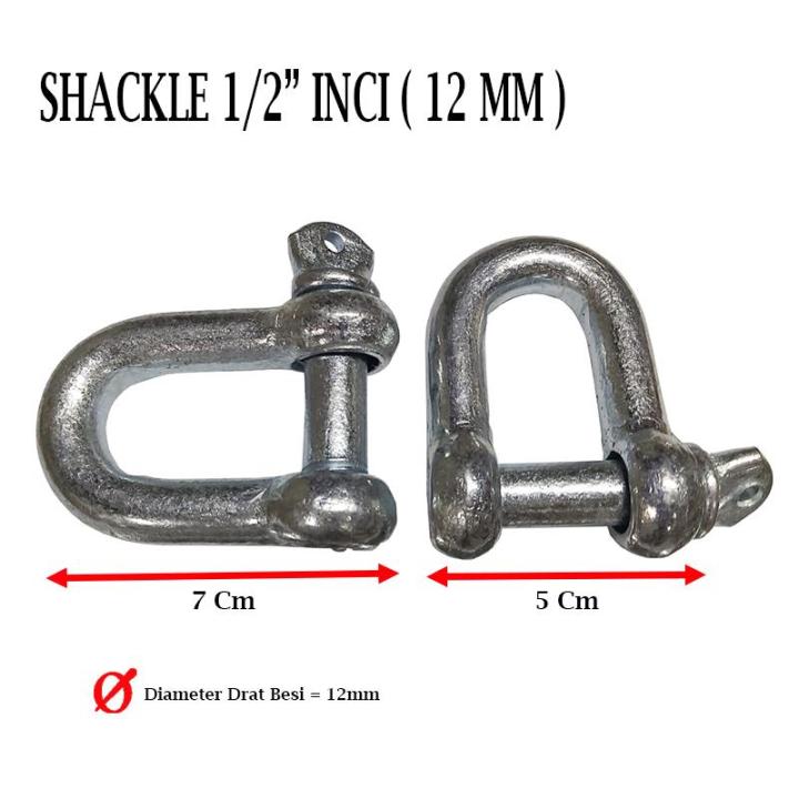 R** SEGEL OMEGA D / BOW SHACKLES / SAMBUNGAN RANTAI BESI ANCHOR SHACKLE ...