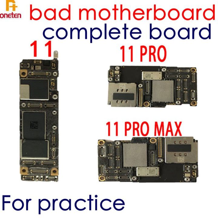 For Iphone X XS XSM XR 11 12 13 Pro Max Mini Bad Motherboard Complete ...