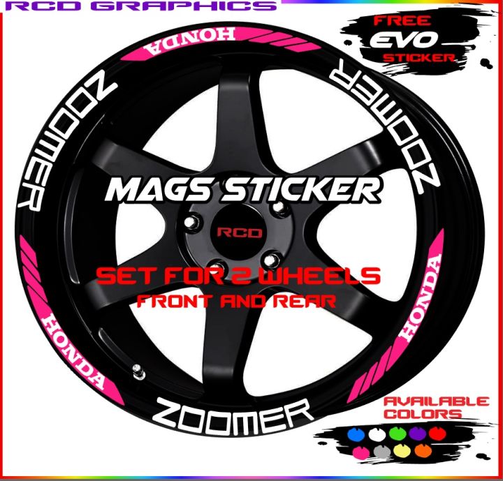 Honda Zoomer X mags sticker good for 2 wheels | Lazada PH