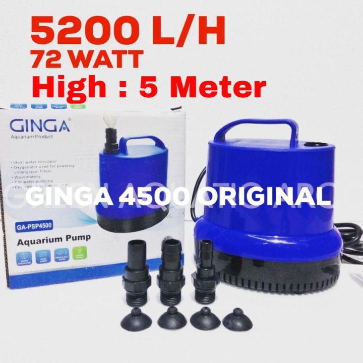 GINGA GA PSP 4500 Mesin Pompa Celup Filter Aquarium Aquascape Air ...