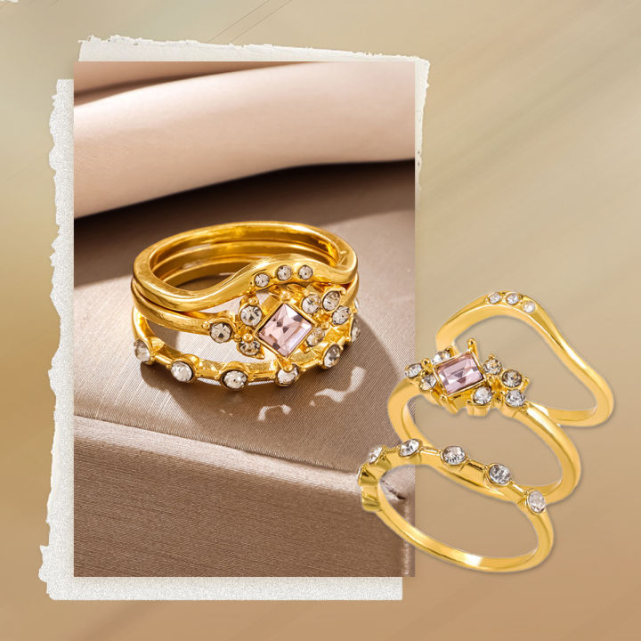 Ruiyan ชุดห่วงแต่งงานผู้หญิงสวยๆ3ชิ้น/เซ็ต,ของขวัญวันคริสต์มาสงานหมั้น ...