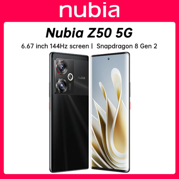 orginal Nubia Z50 5G 6.67 inch 144Hz Curved flexible display Snapdragon 8 Gen 2 Octa Core 50MP ...