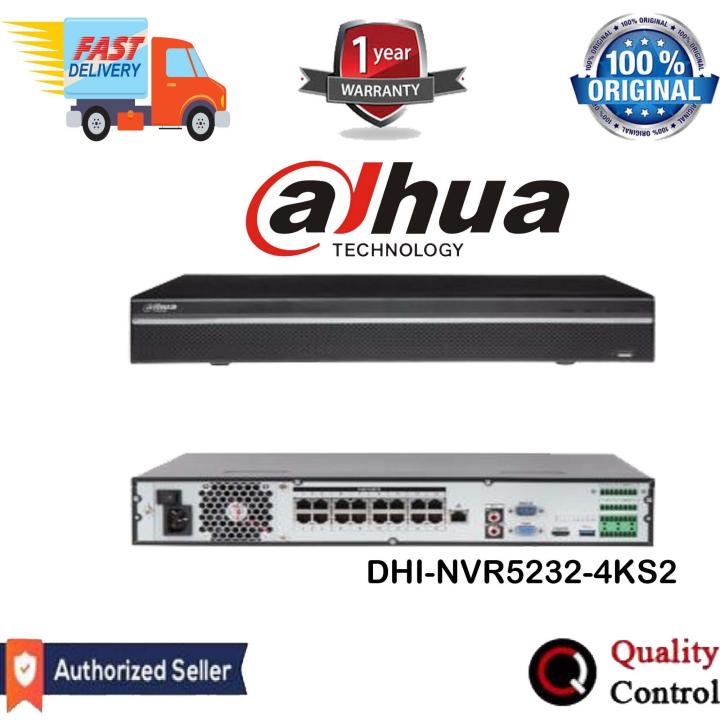 Dahua DHI-NVR5232-4KS2 32 Channel 1U 4K&H.265 Pro. Network Video . | Lazada PH