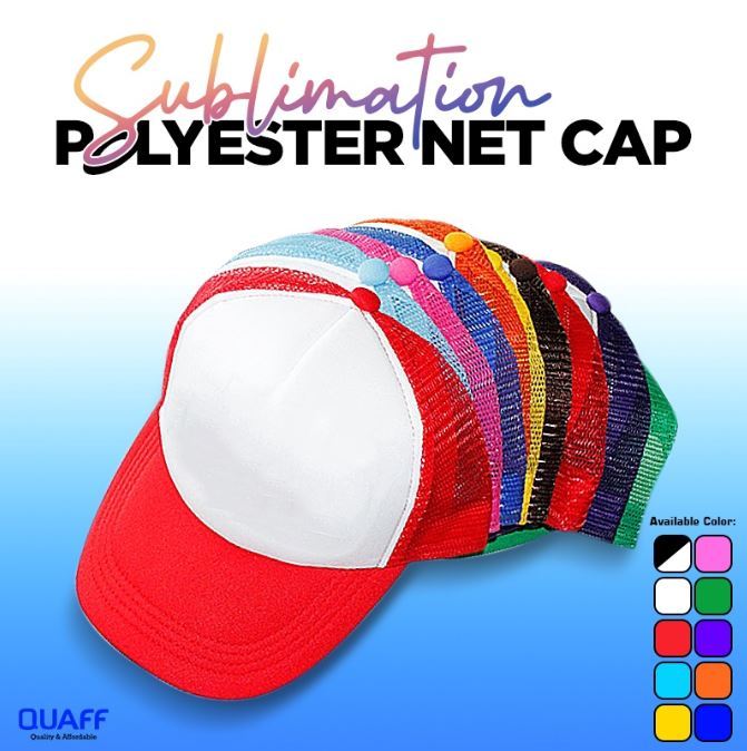 Quaff Sublimation Printable Polyester Net Cap | Lazada PH
