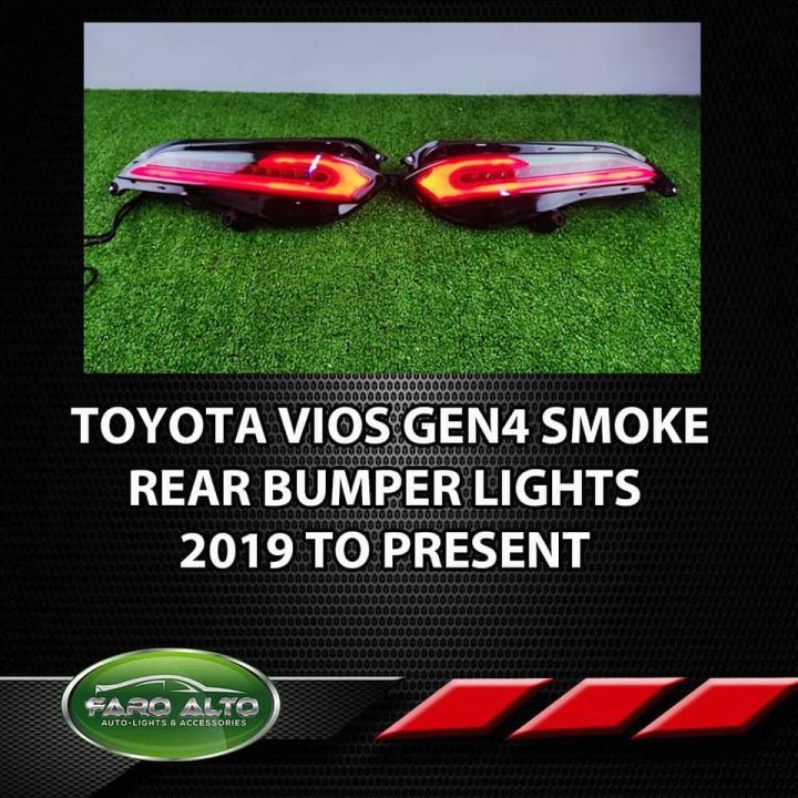 Toyota Vios Gen4 LED Rear Bumper Light Smoke | Lazada PH