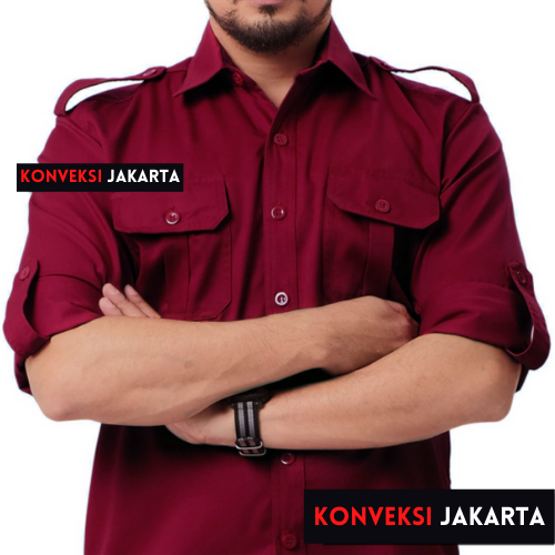 Baju Kemeja PDL Lengan Panjang - Seragam Pakaian Kerja Dinas Lapangan ...