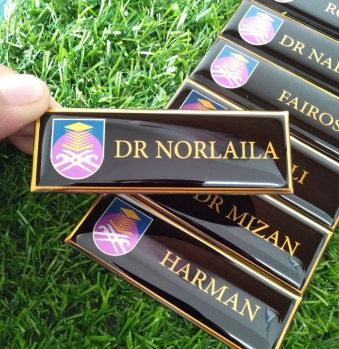 NAME TAG EPOXY ACRYLIC UiTM (75X25MM) | Lazada