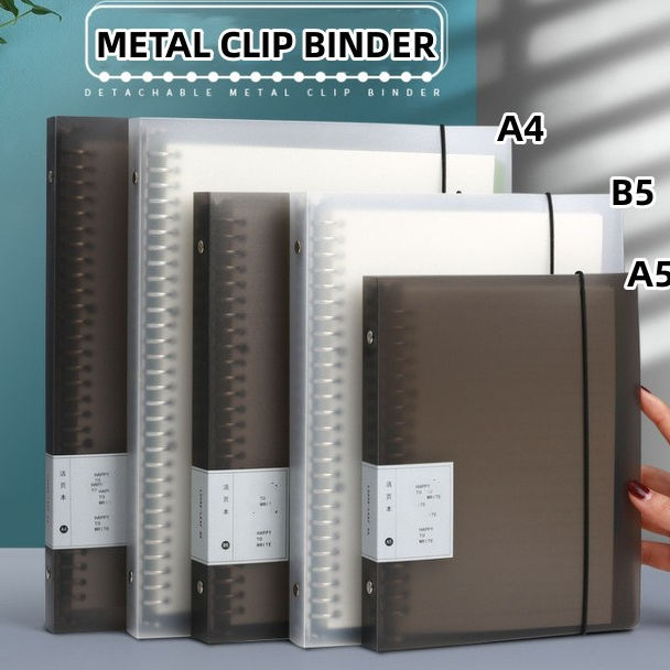 BSN A5/B5 Spiral metal binder PP frosted cover refilled Loose Leaf ...