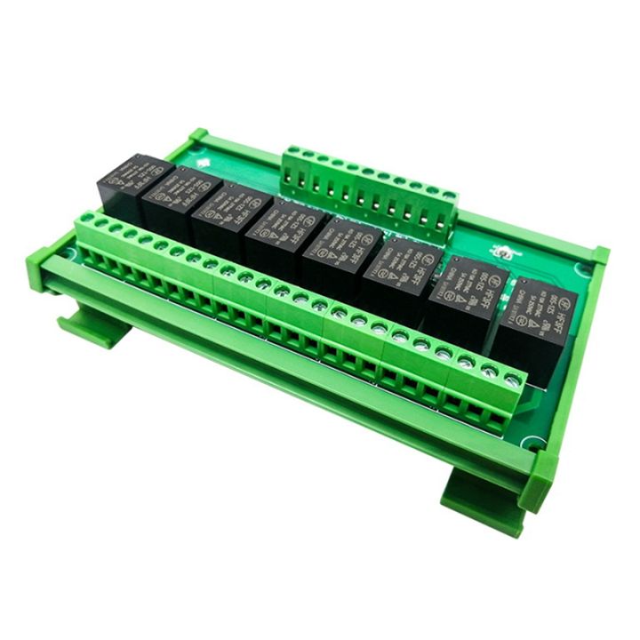 8 Way 5V/12V/24V High and Low Level Optocoupler Isolation Relay Control Module Single-Chip PLC ...