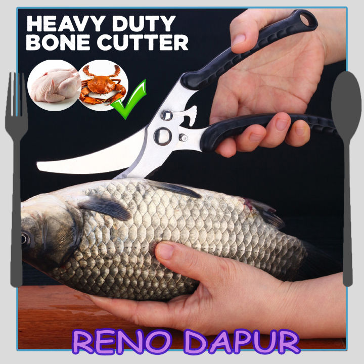 Stainless Steel Kitchen Scissor Bone Scissor Fish Crab Scissor Cutter ...