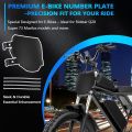 Electric Bike Number Plate E Bike Front Plate Compatible Fit for ...