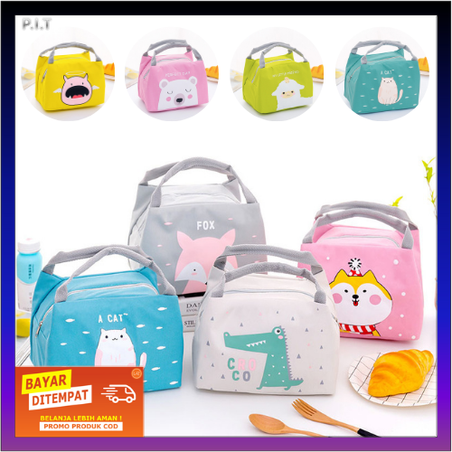 Tas Bekal Lucu Karakter Lunch Bag Cooler Makanan Anak Tas Lunch Box ...