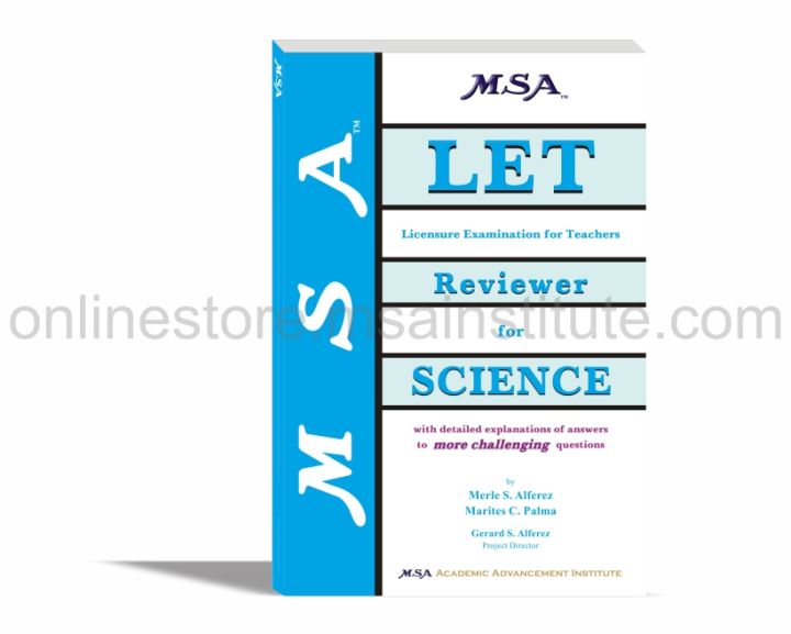 MSA LET Reviewer for Science (Authentic / Brand New) | Lazada PH