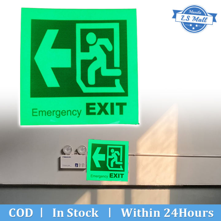 Fire Extinguisher Sign Luminous Sticker,EXIT Signs Glow In The Dark ...