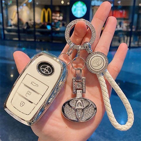XPSToyota Key Cover Toyota Keychain Yaris Camry Corolla Vios Wigo Hiace ...