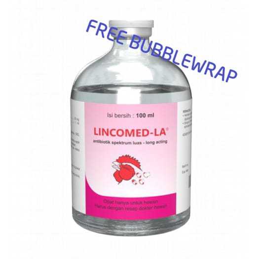 Lincomed LA 100ml ANTIBIOTIK Ayam Sapi Kambing Domba Injeksi | Lazada ...